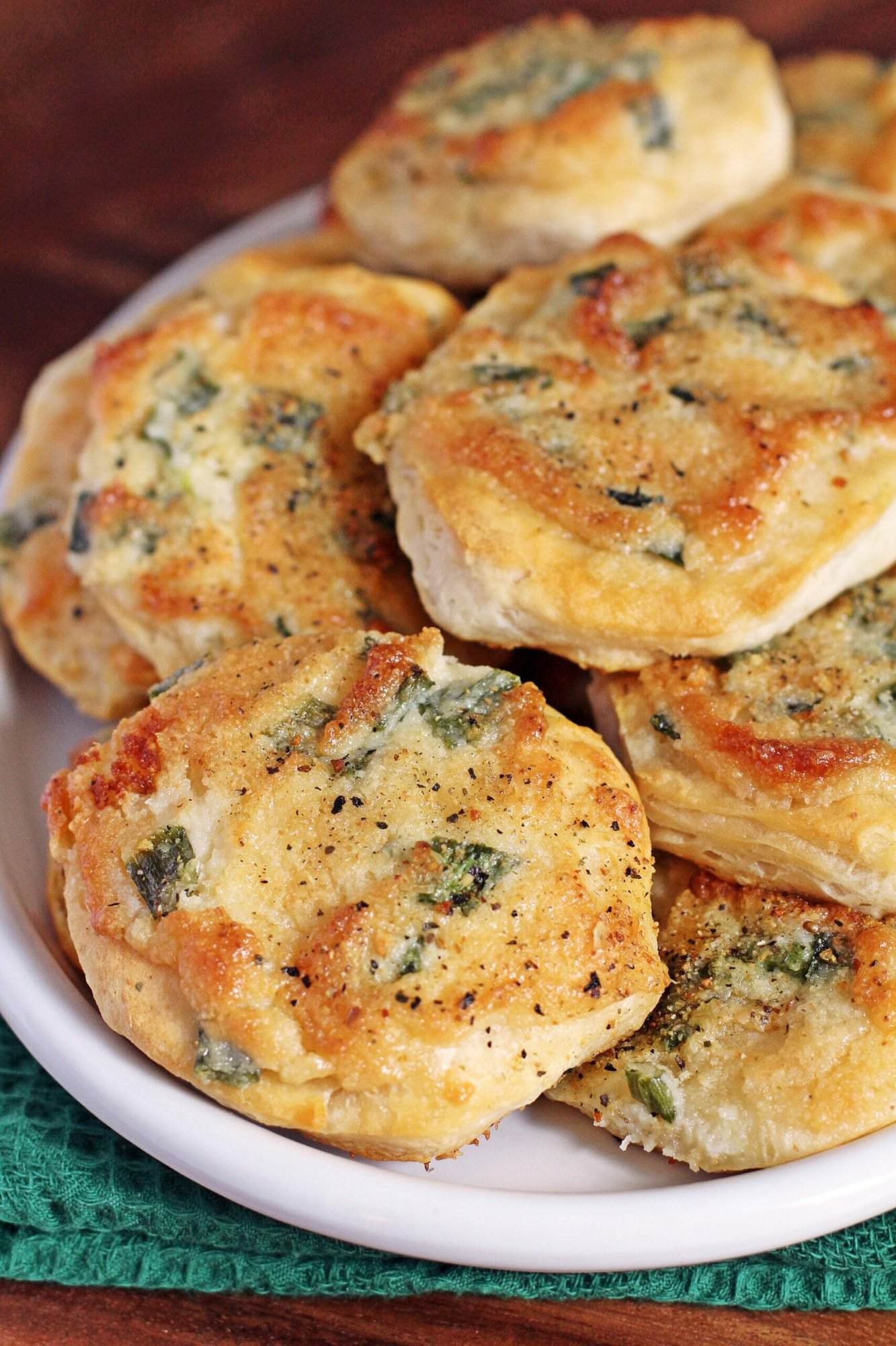 Italian Parmesan Canned Biscuits - Jam Hands