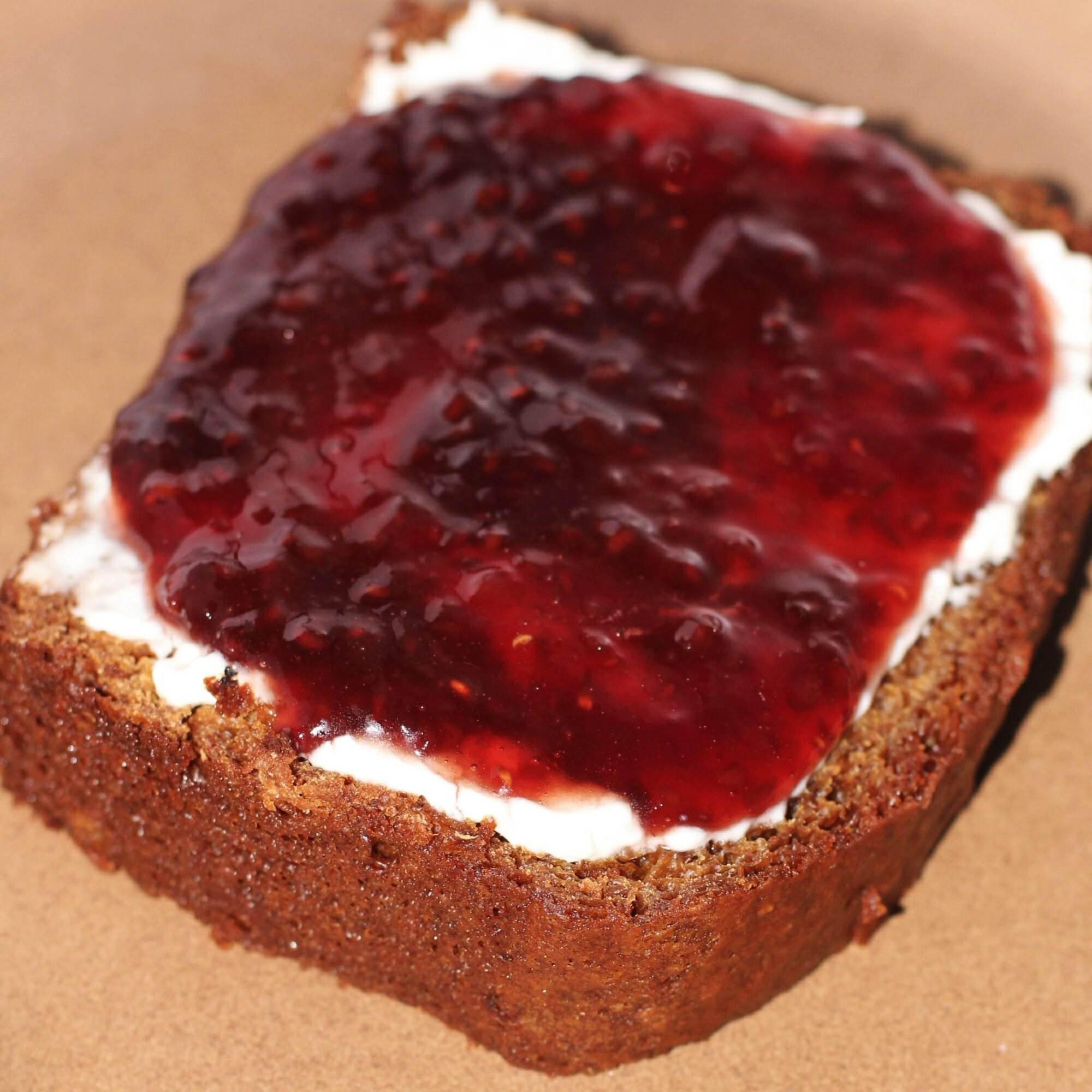 The Best Boston Brown Bread with Jam - Jam Hands