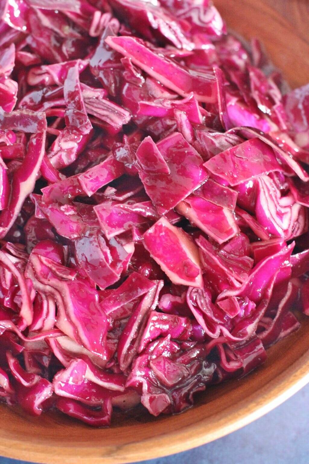 Copycat North Woods Inn Red Cabbage Salad - Jam Hands